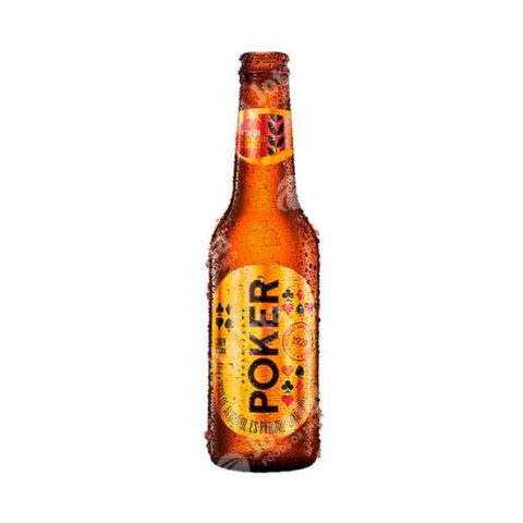 CERVEZA POKER BOTELLA 330ml – 4º – Jota Jota Foods